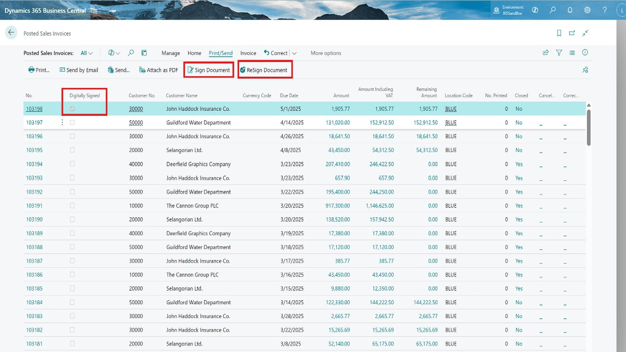 Digital Signature App for Dynamics 365 Business Central | JRS Dynamics